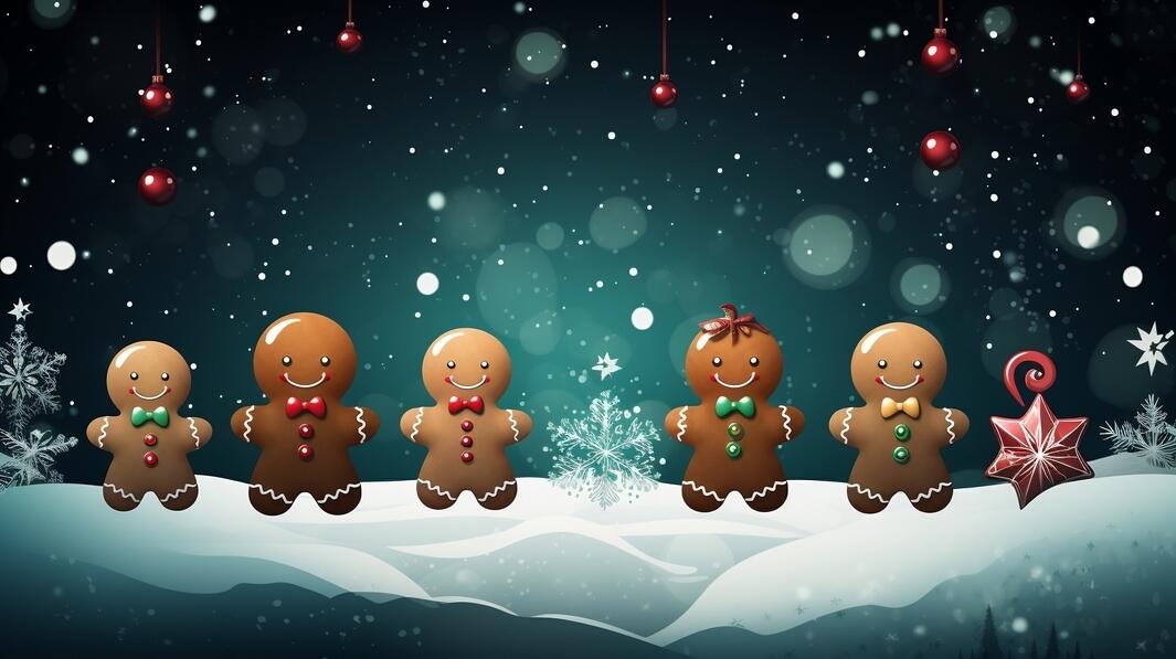 Download Group of Gingerbread Men Celebrating the Holiday Season ...