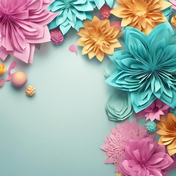 Download Colorful Paper Flower Arrangement for Weddings and Events ...