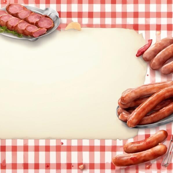 Download Red and White Checkered Tablecloth with Condiments and ...