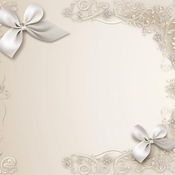 Download Elegant Beige Background with White Ribbons and Bows ...