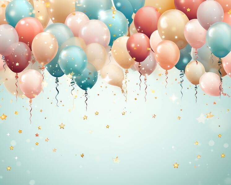 Download Colorful Balloons Floating in the Air Background Backgrounds ...
