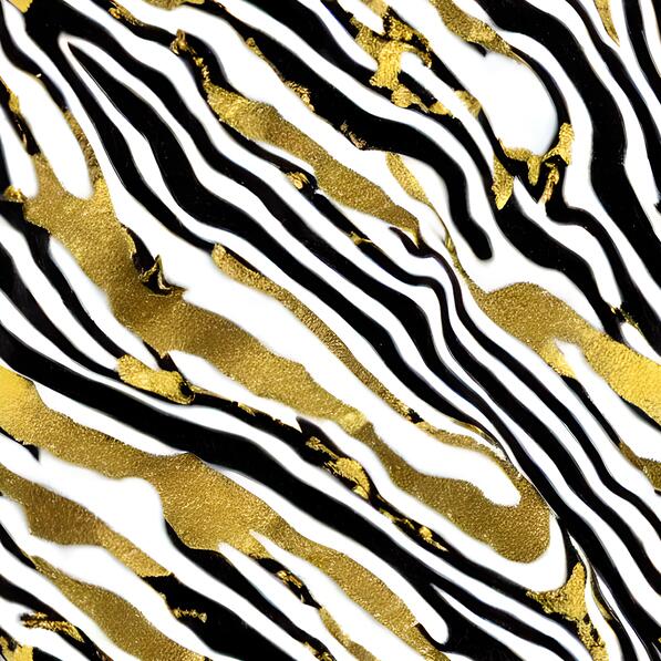 Download Black and White Zebra Print Background with Gold Paint ...