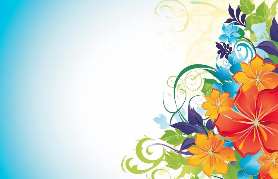 Download Colorful Floral Background with Various Flowers and Greenery ...