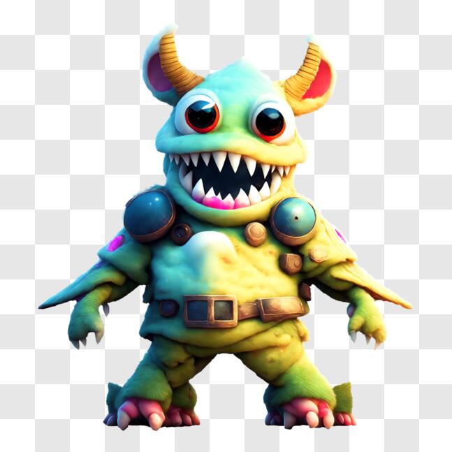 Download Green Monster in Fortnite Outfit PNGs Online - Creative Fabrica