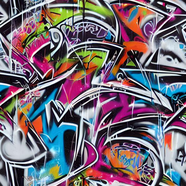 Download Colorful Graffiti Wall with Person Patterns Online - Creative ...