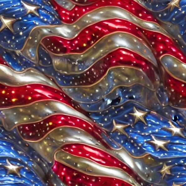 Download American Flag with Stars and Stripes on a Shiny Surface ...