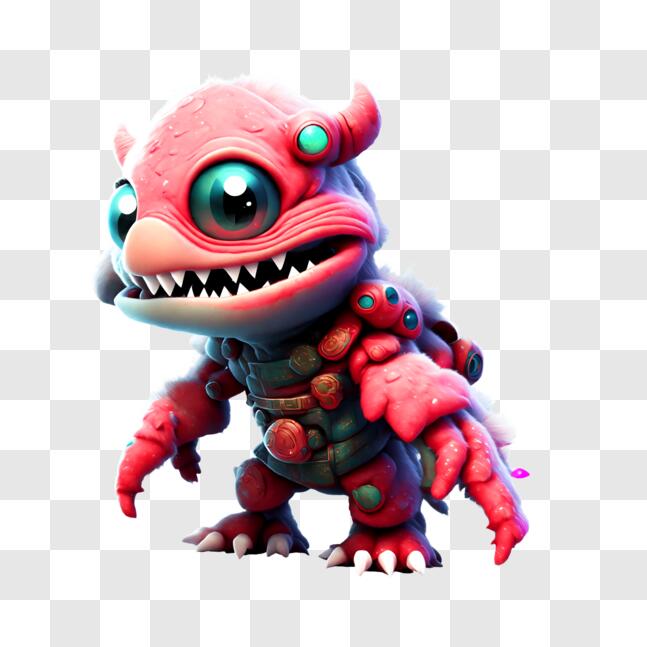 Baixe Fortnite Monstro Rosa com Olhos Grandes e Dentes Grandes PNGs ...