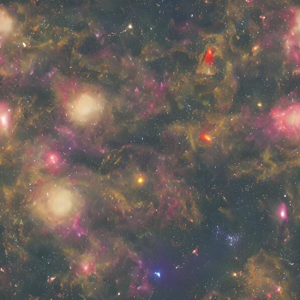 Download Galaxy Cluster with Bright Stars in Space Patterns Online ...