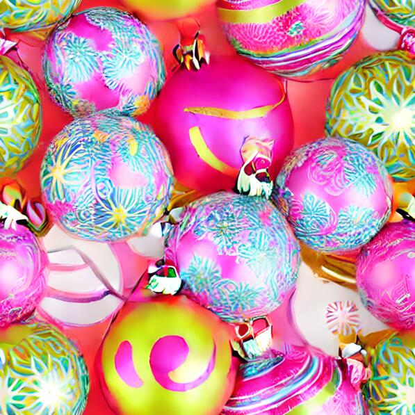 Download Colorful Ornaments and Candles Patterns Online - Creative Fabrica