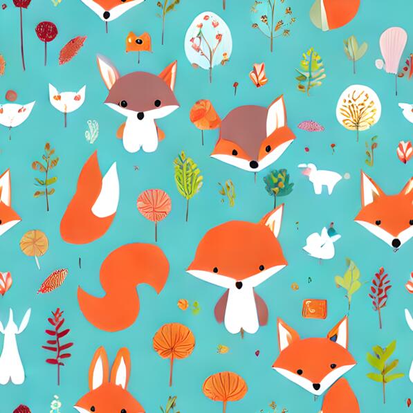 Download Colorful Animal Pattern in the Forest Patterns Online ...
