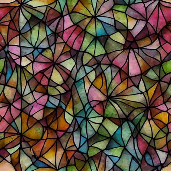 Download Colorful Stained Glass Pattern Patterns Online - Creative Fabrica