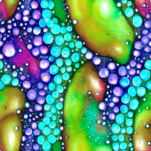 Download Colorful Abstract Painting with Bubbles Patterns Online ...