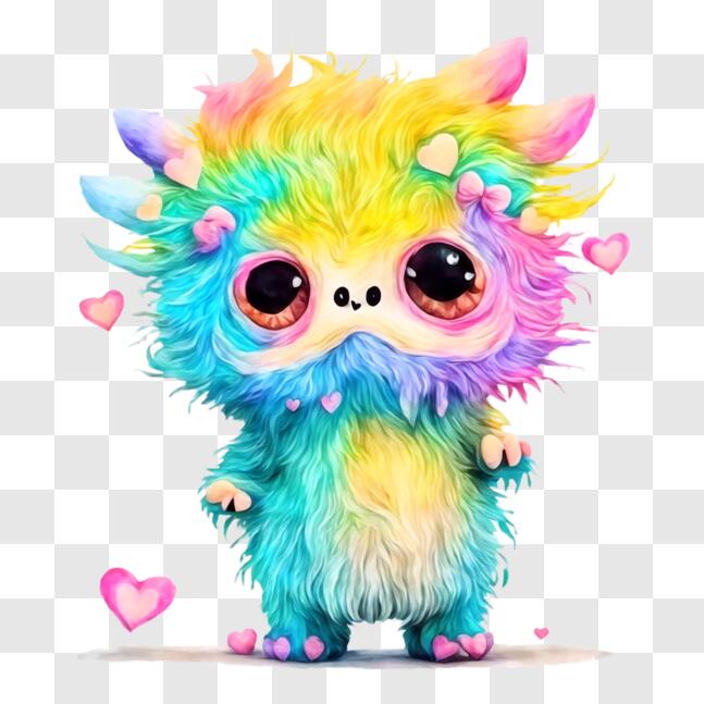 Download Colorful Monster Sticker for Social Media Promotion PNGs ...