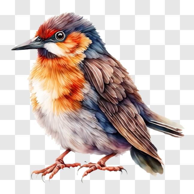 Download Colorful Bird Oil Painting PNGs Online - Creative Fabrica