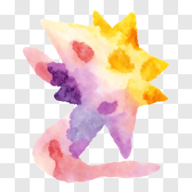 Descarga Dibujo de acuarela colorido de Pokemon Star PNGs En Línea ...