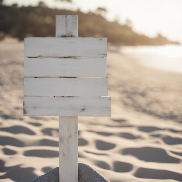 Download White Wooden Beach Sign Mockups Online - Creative Fabrica