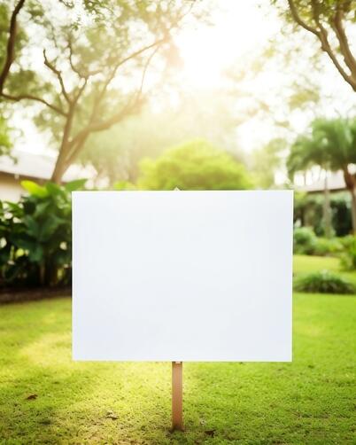 Yard Sign Mockups - Download Free & Premium Transparent Yard Sign ...