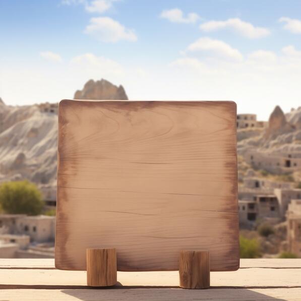 Download Wooden Sign in Desert Landscape Mockups Online - Creative Fabrica