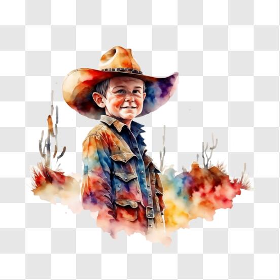 Download Cowboy Hat with Colorful Flowers and Feathers PNGs Online ...