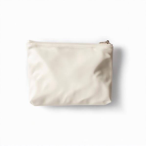 Download White Pouch with Zipper on Side Mockups Online - Creative Fabrica