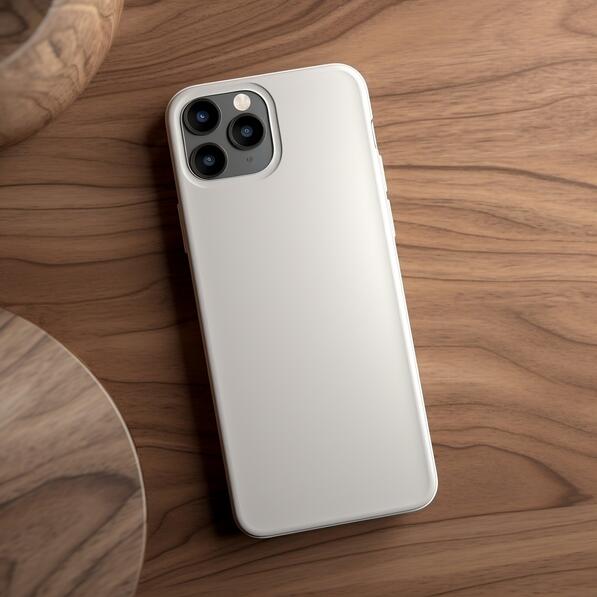 Download White iPhone 11 Case on Wooden Table Mockups Online - Creative ...
