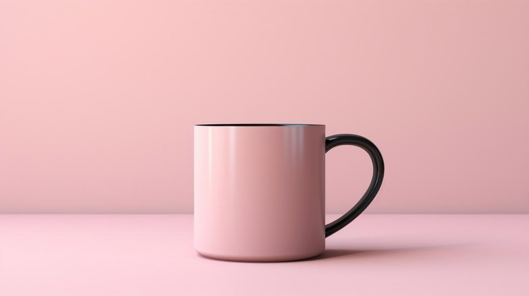 Download Pink Coffee Mug on Pink Background Mockups Online - Creative ...