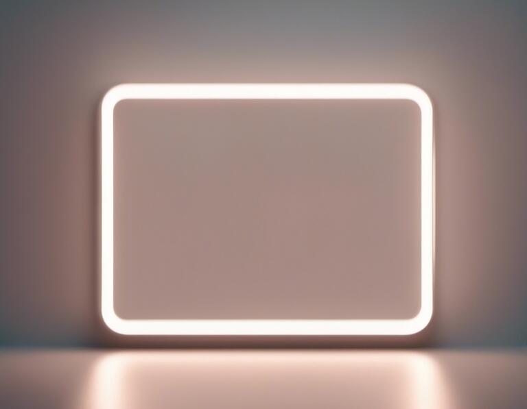 Download Square-shaped glowing light for highlighting objects Mockups ...