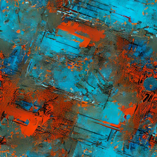 Download Abstract Painting with Red, Blue, and Orange Colors Patterns ...