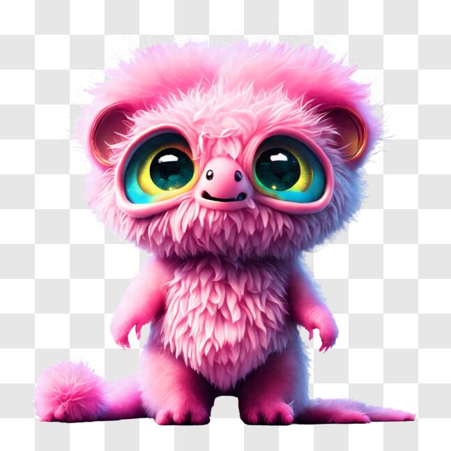 Download Small Pink Animal with Big Eyes and Ears PNGs Online ...