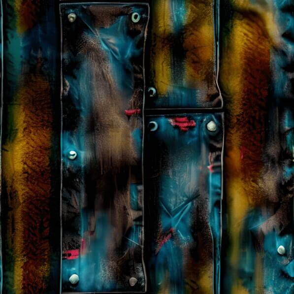 Download Colorful Abstract Painting with Metals and Various Types of ...