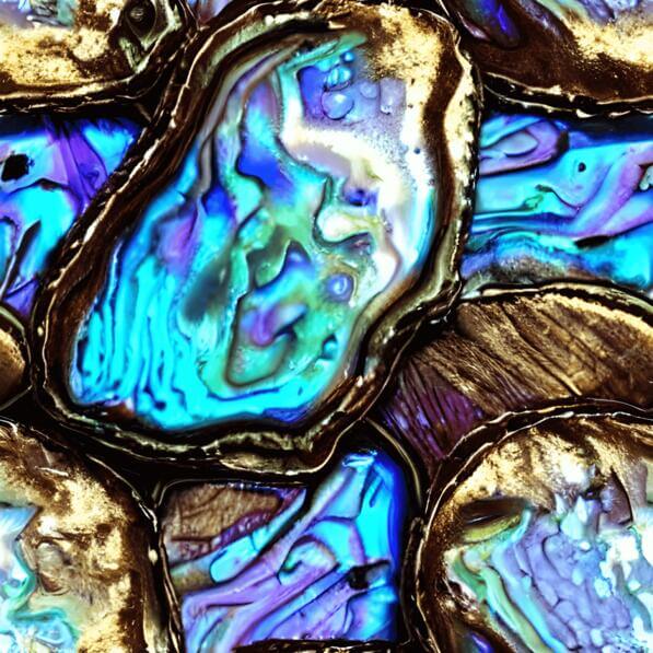 Download Close-up of Abalone Shell with Blue, Purple, and Green Hues ...