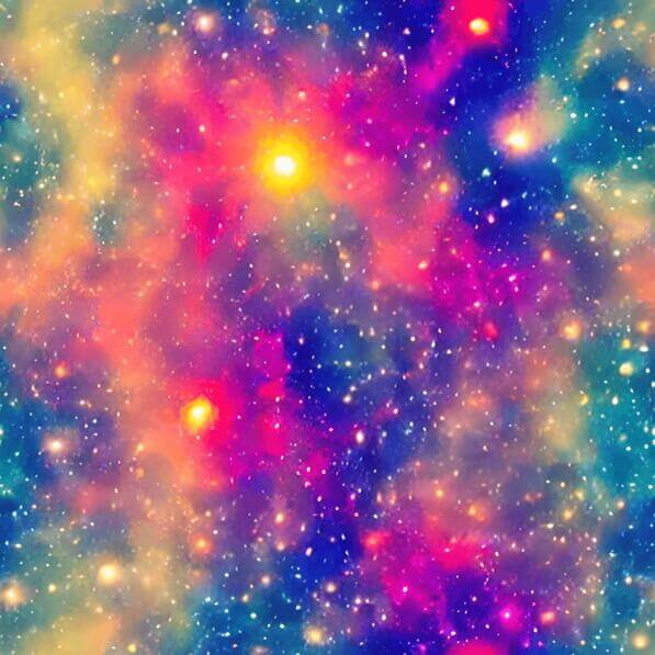 Download Colorful Space with Stars Patterns Online - Creative Fabrica