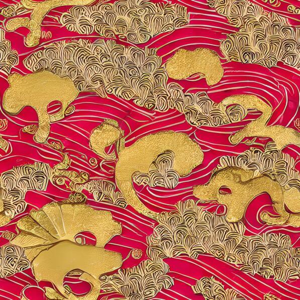 Download Red and Gold Chinese Zodiac Symbol Background Patterns Online ...