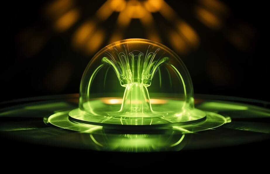 Download Abstract Green Object Floating in the Dark Backgrounds Online ...