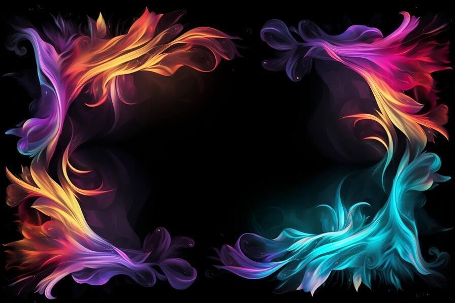 Download Colorful Flame Frame for Abstract Design Backgrounds Online ...