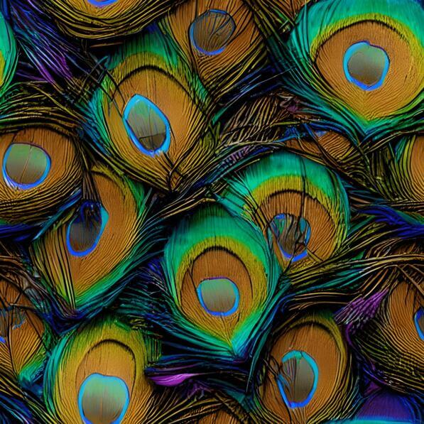 Download Colorful Peacock Feathers Close-up Patterns Online - Creative ...