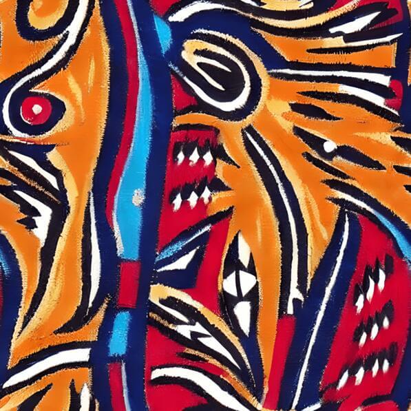 Download Abstract African-inspired Fabric Artwork Patterns Online ...