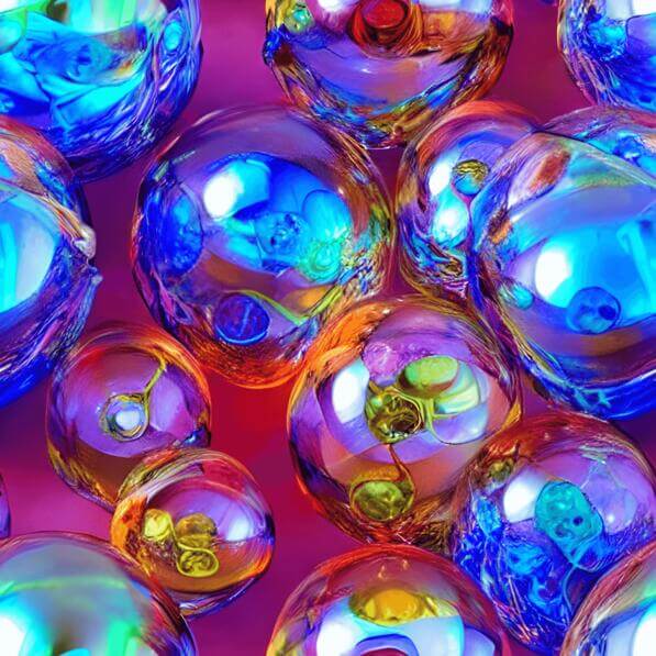 Download Colorful Glass Bubbles on Purple Background Patterns Online ...