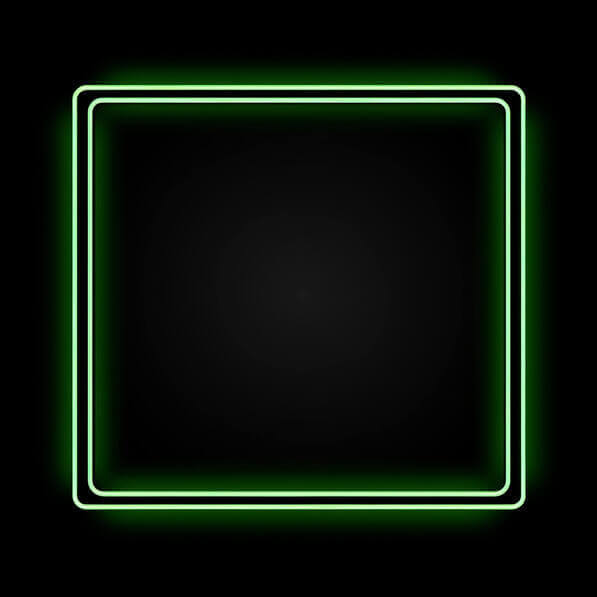 Download Square Green Neon Frame on Black Background Backgrounds Online ...