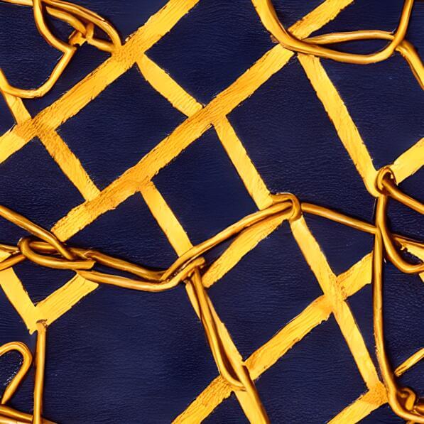 Download Gold-Colored Chain Links on Blue Background Patterns Online ...