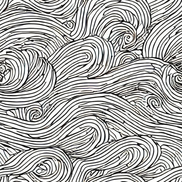 Download Black and White Wave Swirl Seamless Pattern Patterns Online ...