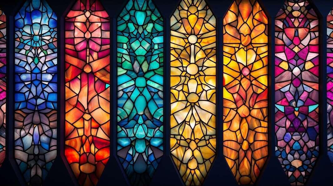Download Colorful Stained Glass Windows Backgrounds Online - Creative ...