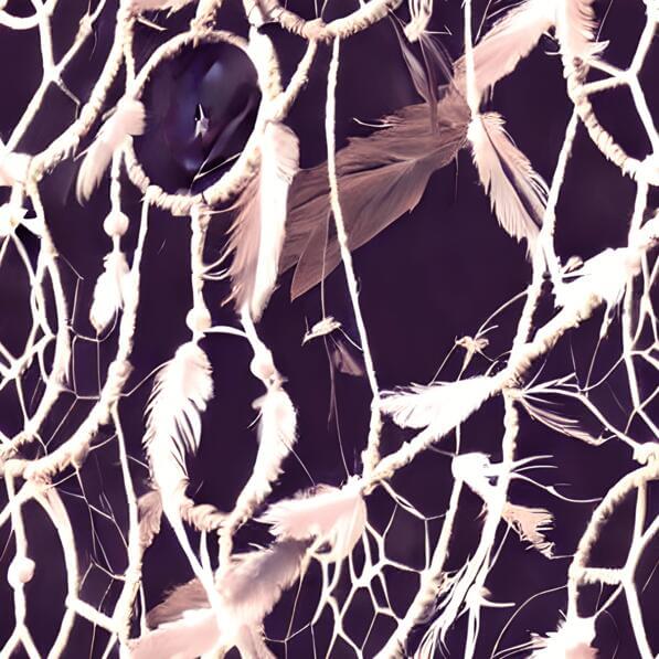 Download Native American Dream Catcher with Feathers and Beads Patterns ...