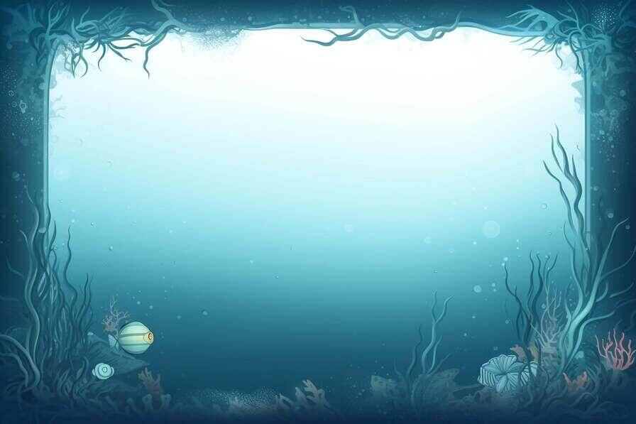 Download Underwater Frame with Corals and Fishes Backgrounds Online ...