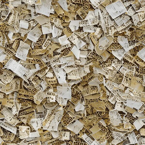 Download Pile of Paper Scraps with Clocks Patterns Online - Creative ...