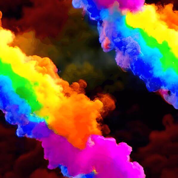 Download Rainbow-colored smoke floating in the air Patterns Online ...