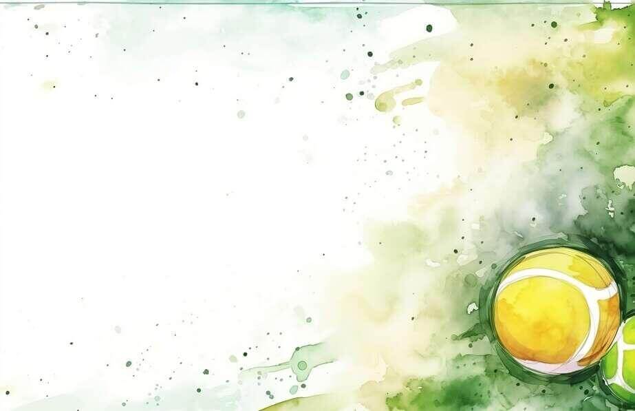 Download Colorful Tennis Balls on Abstract Watercolor Background ...
