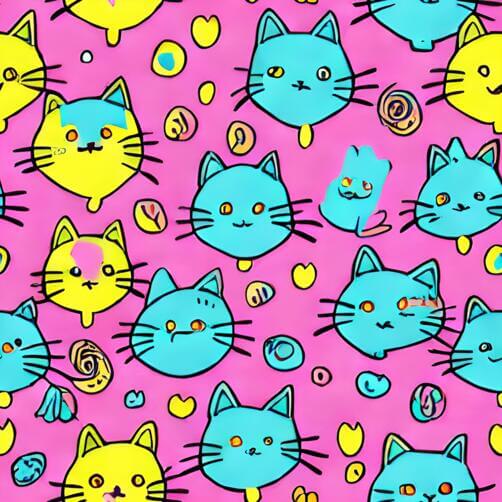 Download Colorful Pizza Slice Seamless Pattern on Blue Background ...