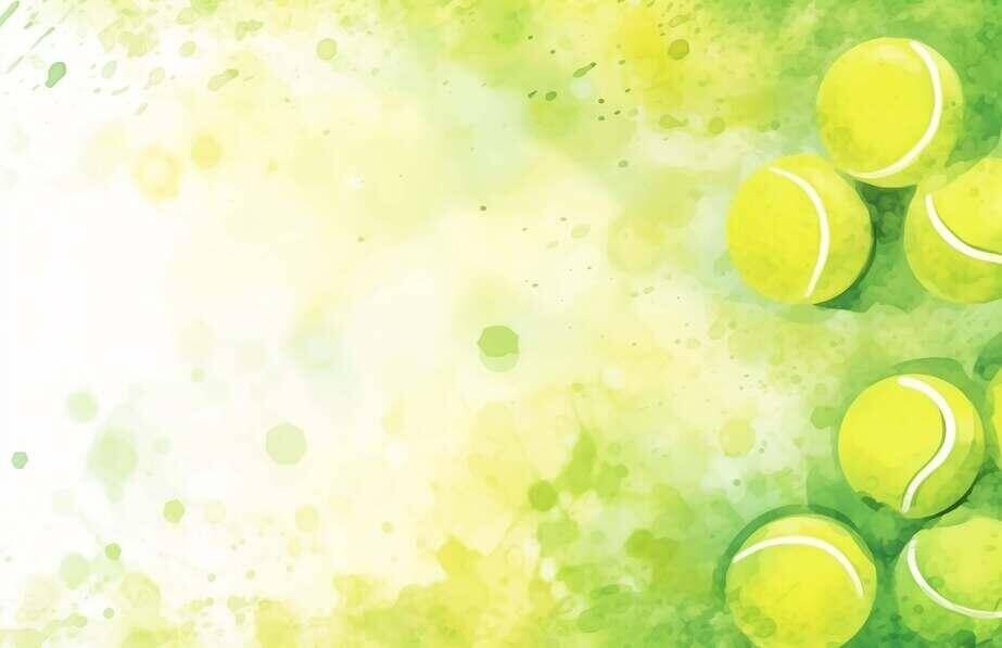 Download Colorful Tennis Balls Watercolor Painting Backgrounds Online ...