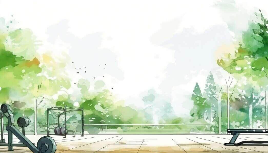Download Outdoor Gym with Benches and Weights Backgrounds Online ...